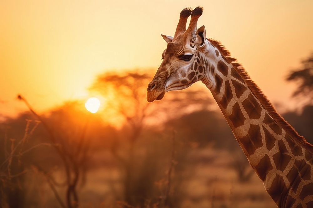 Giraffe wildlife animal mammal. | Free Photo - rawpixel