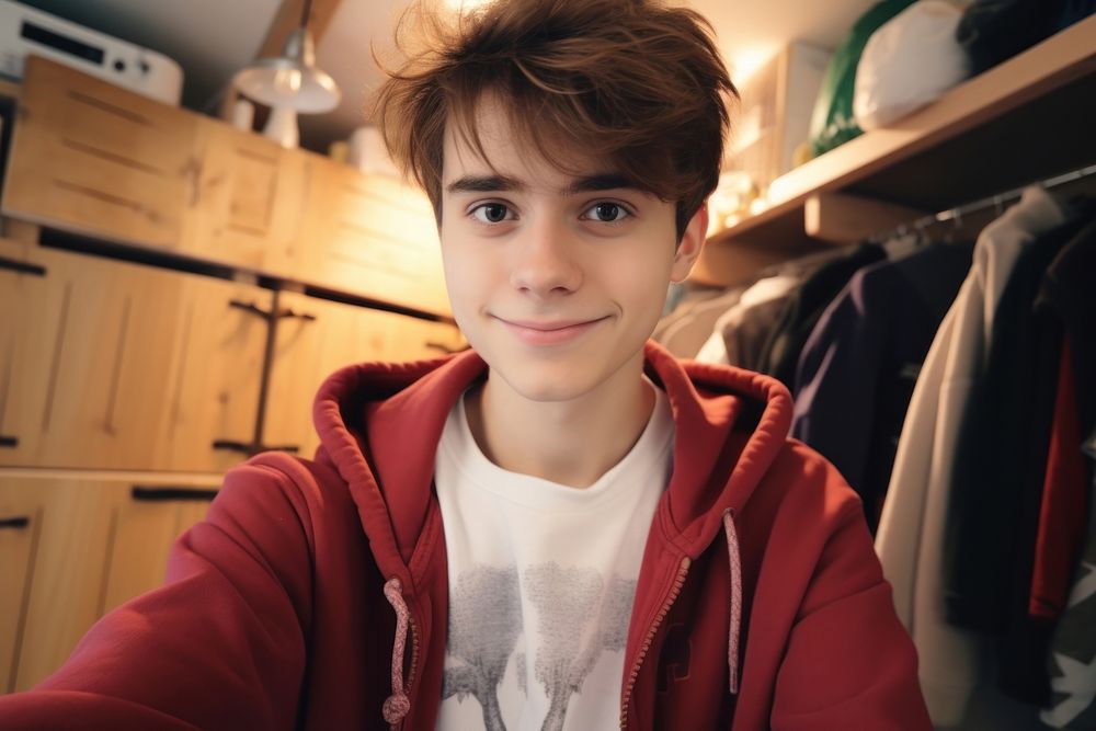 Teen boy vlog portrait photo | Free Photo - rawpixel