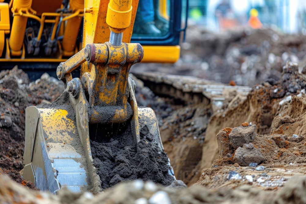 Excavator construction digging. | Premium Photo - rawpixel
