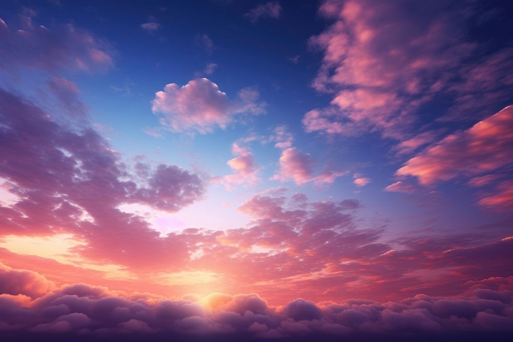 Fantasy evening sky background shaped | Premium Photo Illustration ...