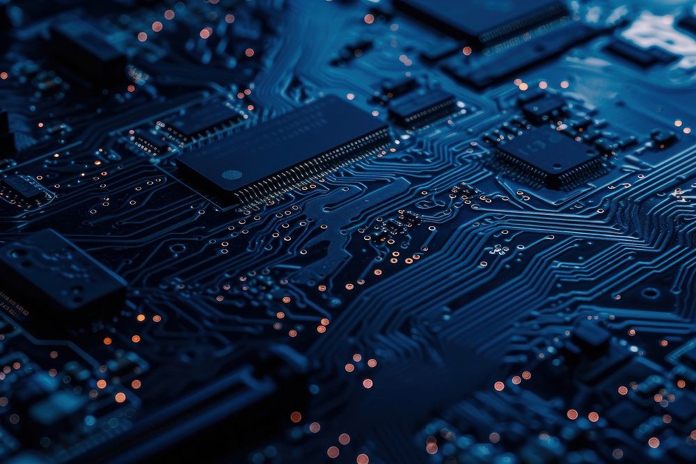 Machine Learning backgrounds computer motherboard. | Premium Photo ...