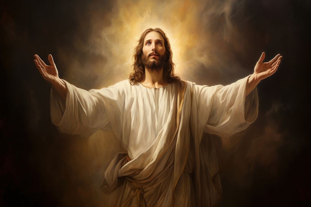 Jesus christ portrait adult gold. | Free Photo Illustration - rawpixel