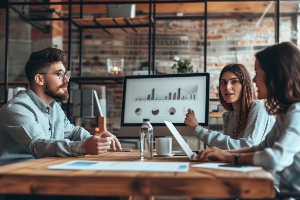 Conversation computer meeting laptop. | Free Photo - rawpixel