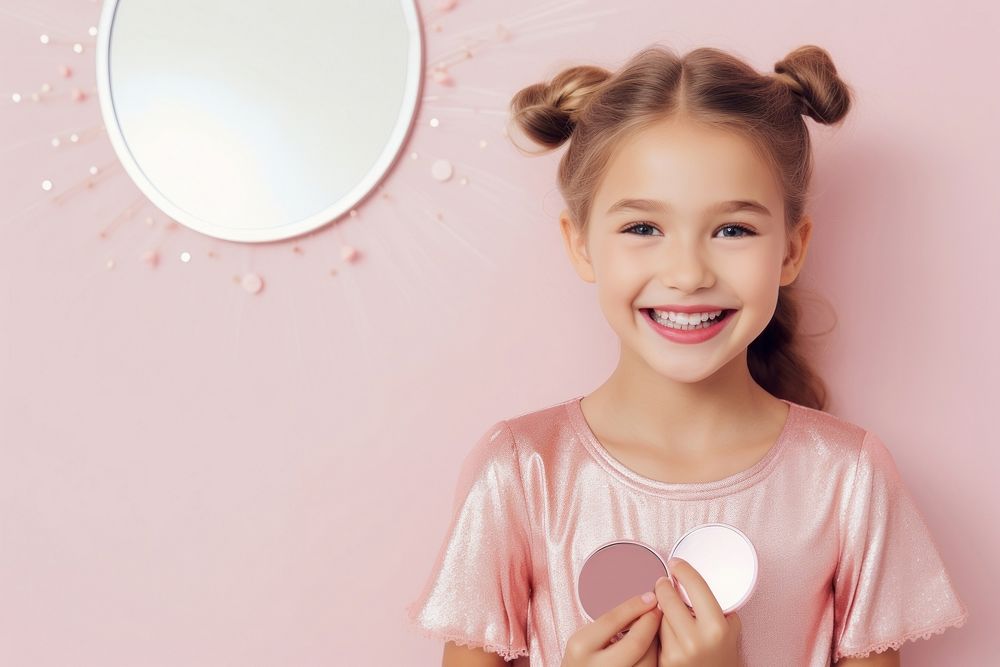 Kid girl makeup routine portrait | Free Photo - rawpixel