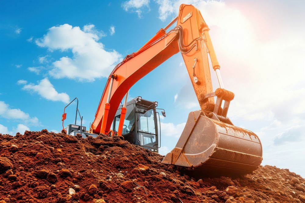 Excavator demolition bulldozer digging. | Free Photo - rawpixel