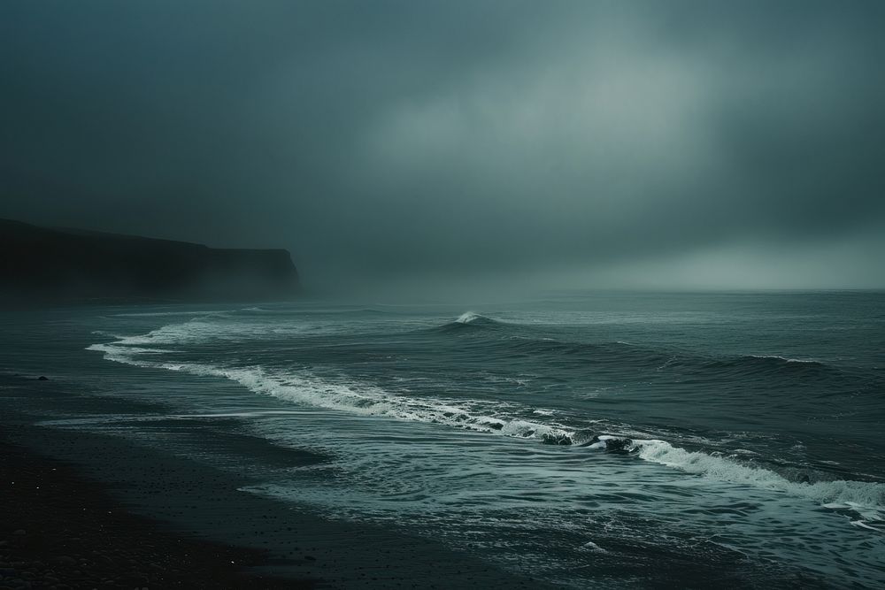 Ocean fog storm outdoors horizon | Premium Photo - rawpixel