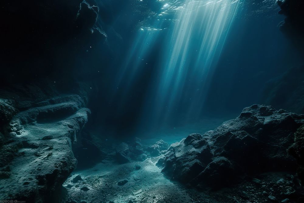 Isolated Rugged Landscape Terrain Underwater | Premium Photo - rawpixel