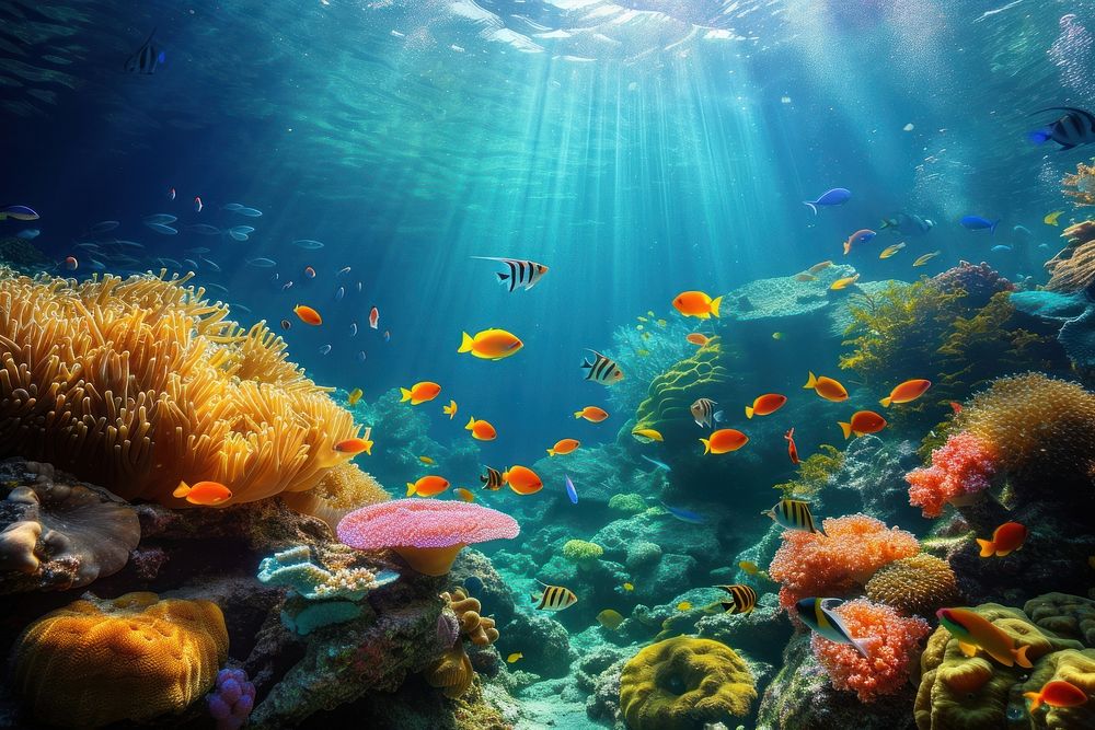 Underwater Sea underwater ocean fish. | Premium Photo - rawpixel