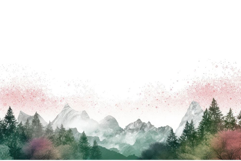 Landscape mountain forest backgrounds. | Free Photo Illustration - rawpixel
