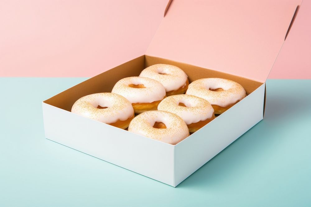 Blank white donut box food | Premium Photo - rawpixel