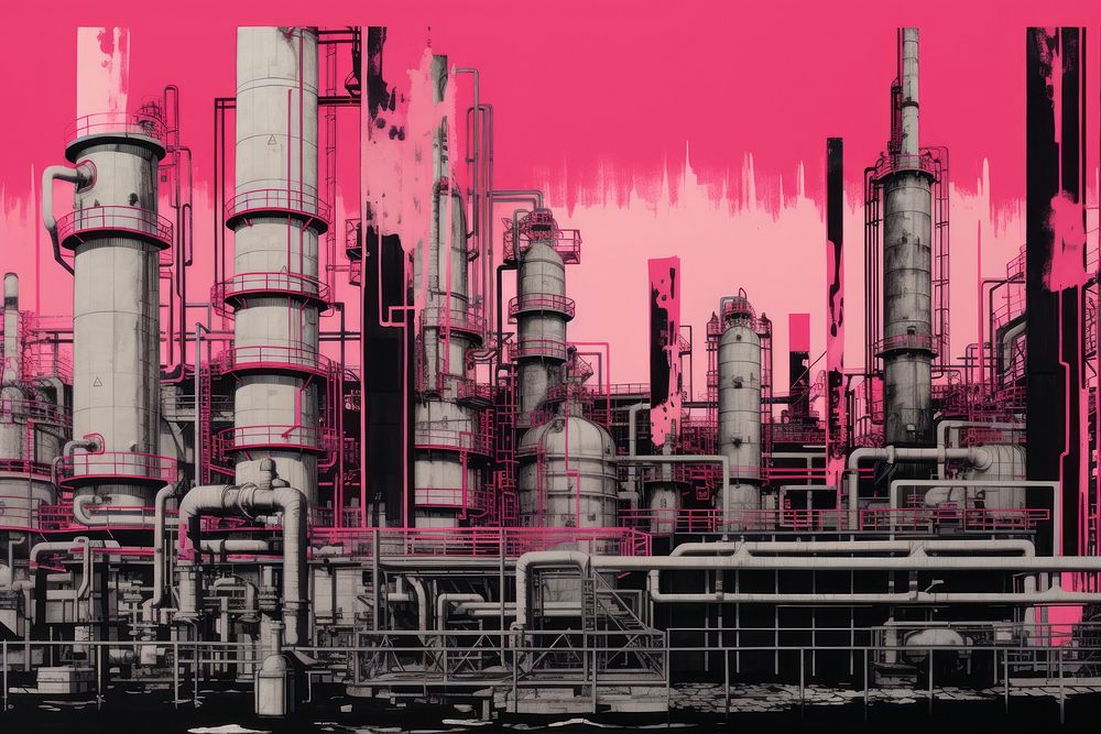 Petroleum manufacturing architecture refinery factory. | Free Photo ...