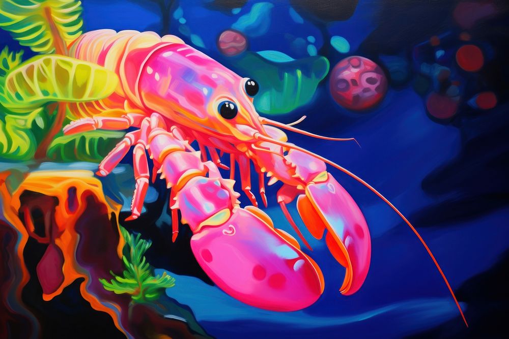 Mantis shrimp lobster seafood animal. | Premium Photo Illustration ...