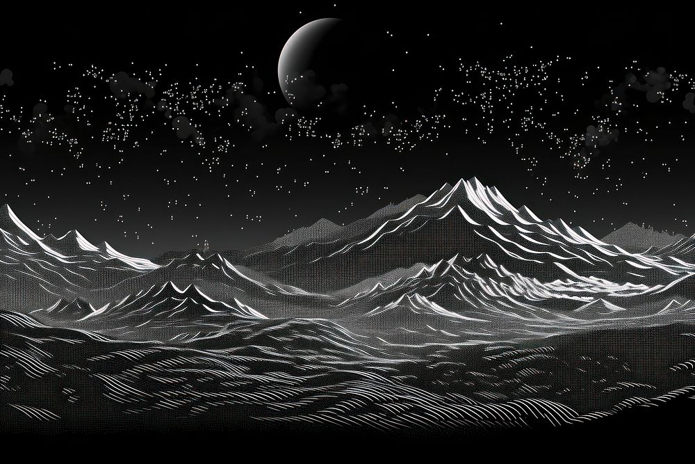 Ascii Landscape landscape astronomy nature. | Premium Photo ...