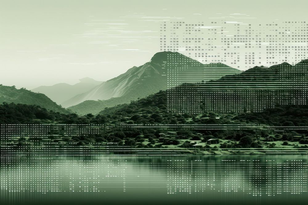 Landscape Ascii-Art technology landscape | Free Photo Illustration ...