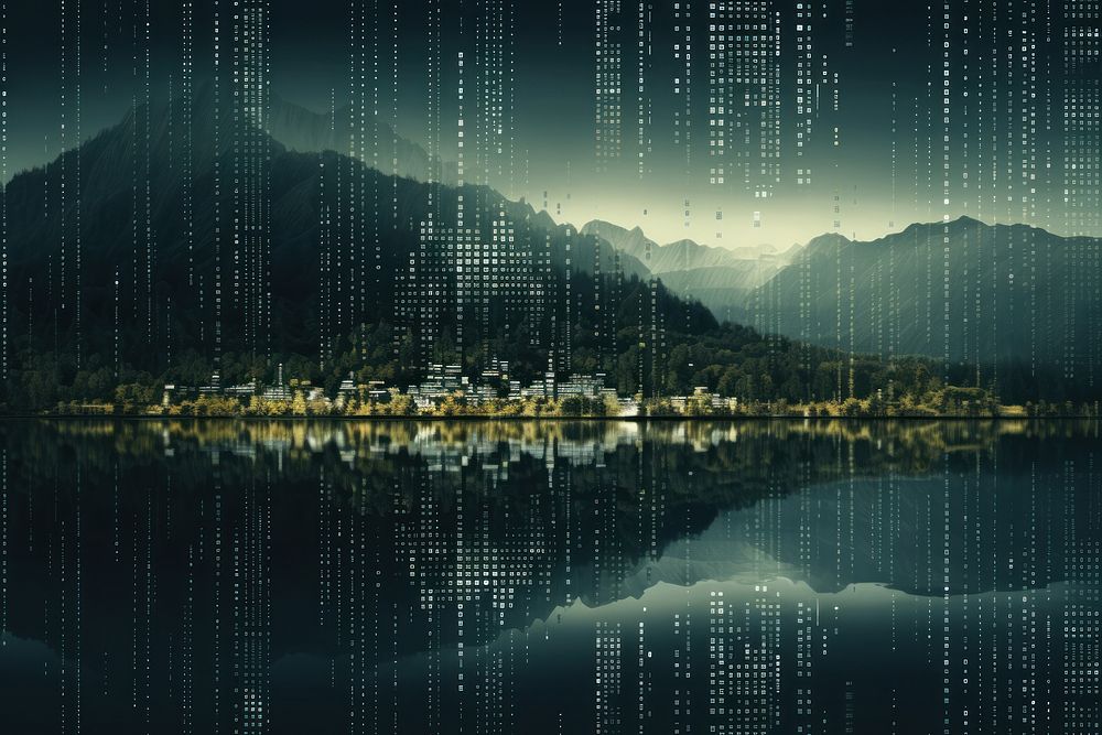 Landscape Ascii-Art landscape technology. | Free Photo Illustration ...