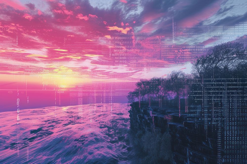 Landscape Ascii-Art architecture technology. | Free Photo Illustration ...