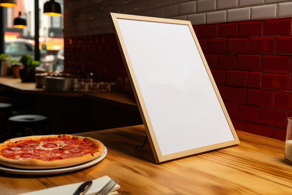 Empty menu pizza table food. | Free Photo - rawpixel