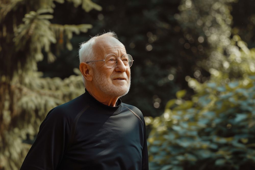 Granddad jocking portrait outdoors adult. | Premium Photo - rawpixel