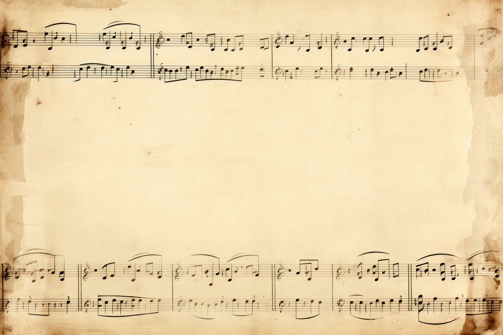 Vintage music note paper backgrounds | Free Photo - rawpixel