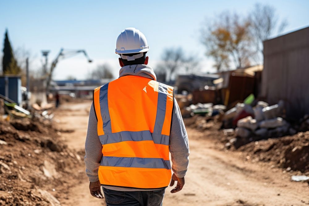 man wearing white safety vest | Free Photo - rawpixel