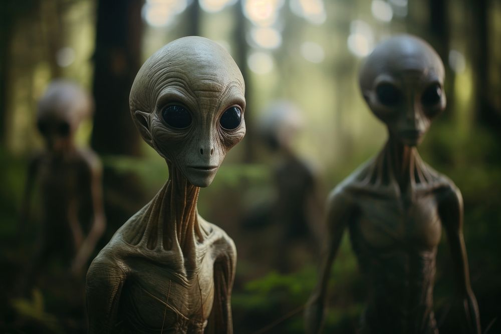 Aliens portrait forest alien representation | Free Photo - rawpixel