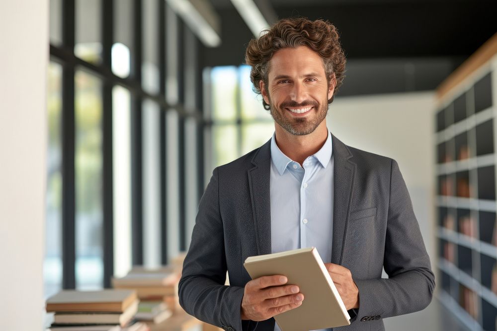 Smiling teacher holding book smiling | Premium Photo - rawpixel Smiling teacher holding book smiling | Premium Photo - rawpixel