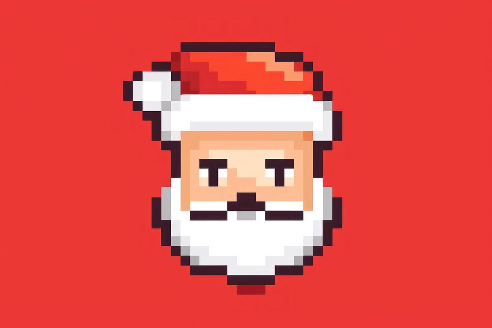 Santa claus pixel shape art | Free Photo Illustration - rawpixel