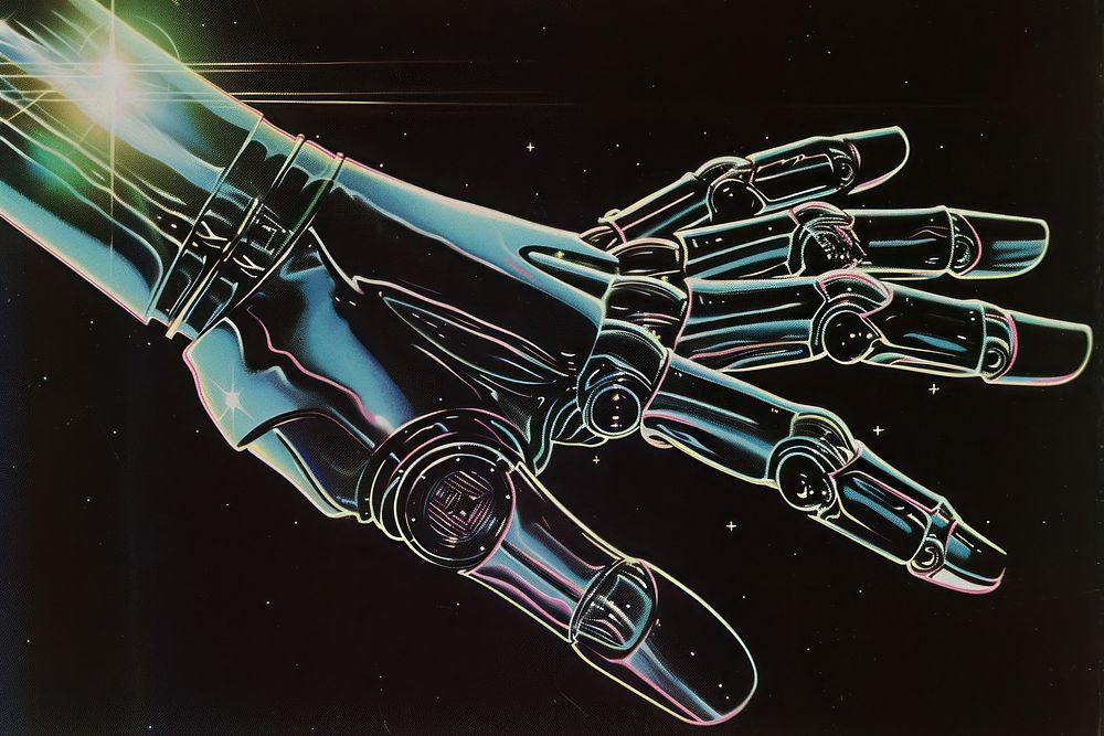 Robotic futuristic hand astronomy space | Free Photo Illustration ...