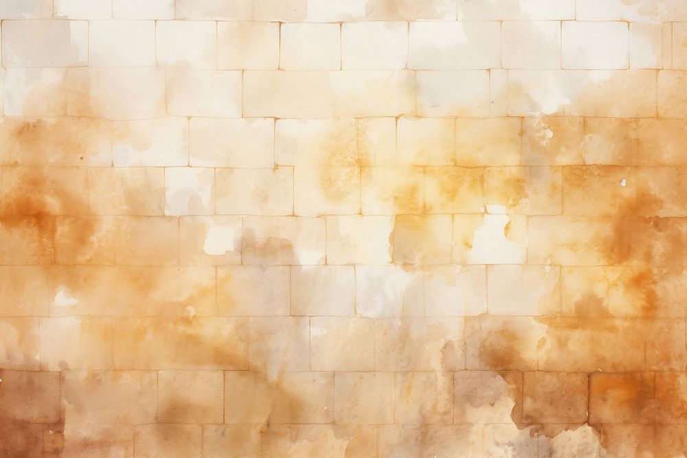 Watercolor brick wall painted watercolor | Premium Photo Illustration ...