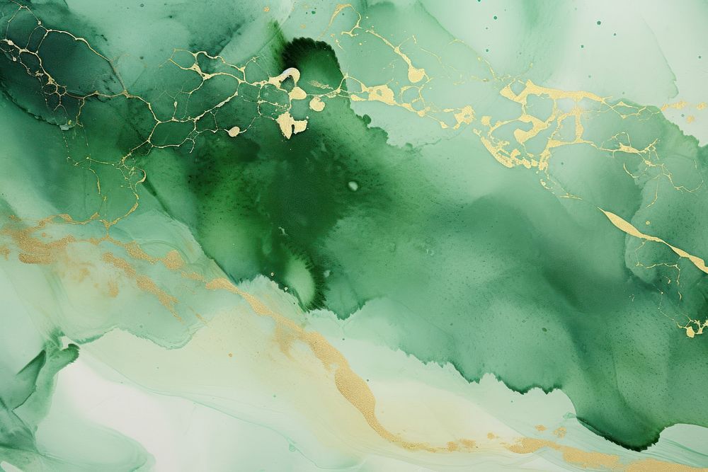 Watercolor green watery backgrounds painting | Premium Photo ...