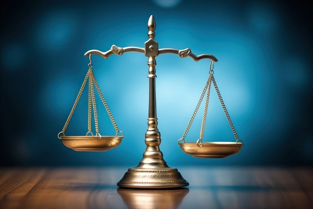 Balance scale blue bronze metal | Free Photo - rawpixel