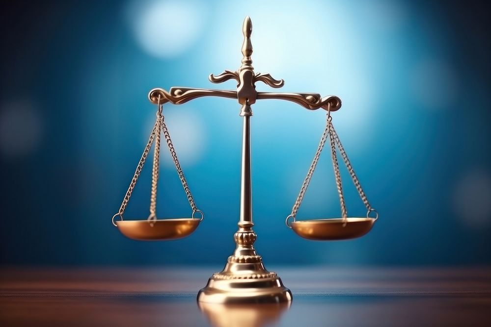 Balance scale blue lighting festival. | Premium Photo - rawpixel