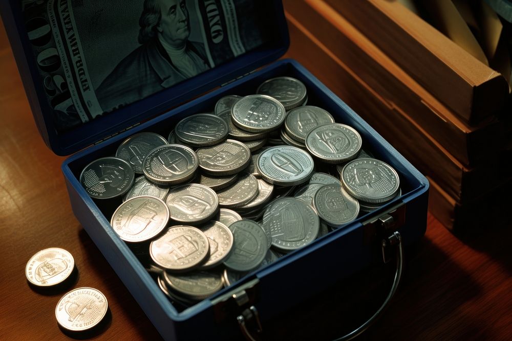Dollar coinmoney investment container currency. | Premium Photo - rawpixel