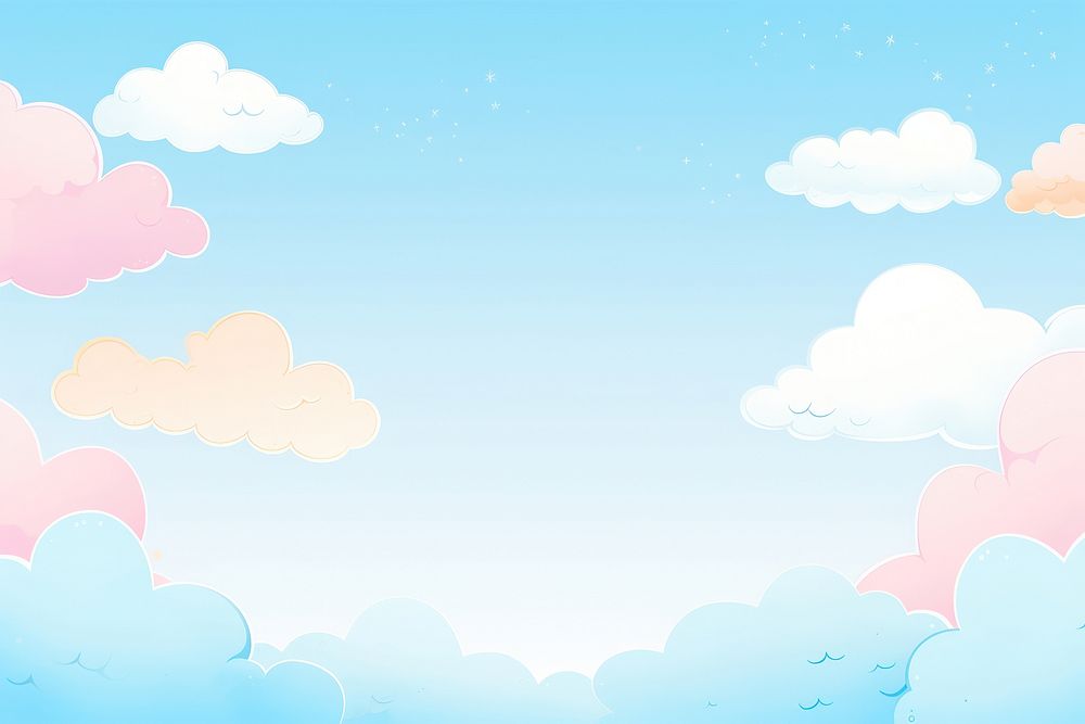 Clouds sky kids background backgrounds | Premium Photo Illustration - rawpixel