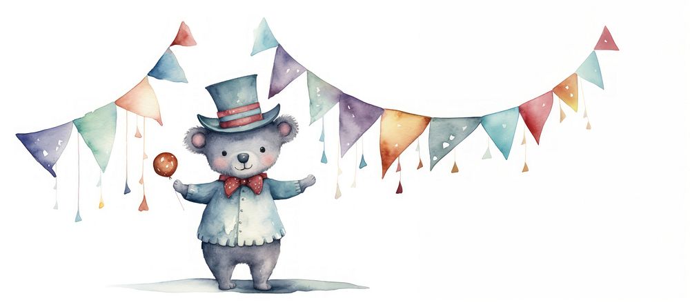 Bear circus doodle cartoon representation | Free Photo Illustration ...