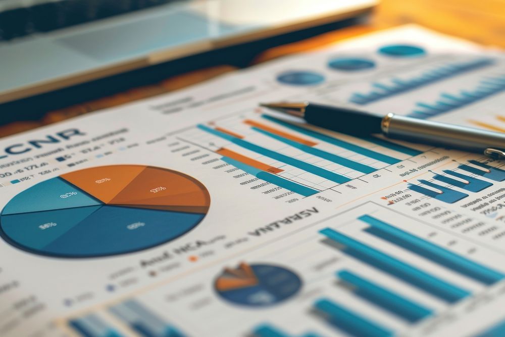 Chart paper graph technology. | Premium Photo - rawpixel