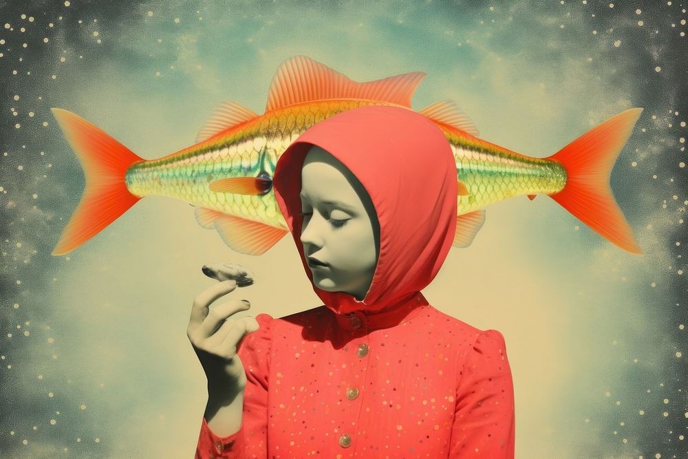 Alien fish portrait adult photography. | Premium Photo Illustration ...