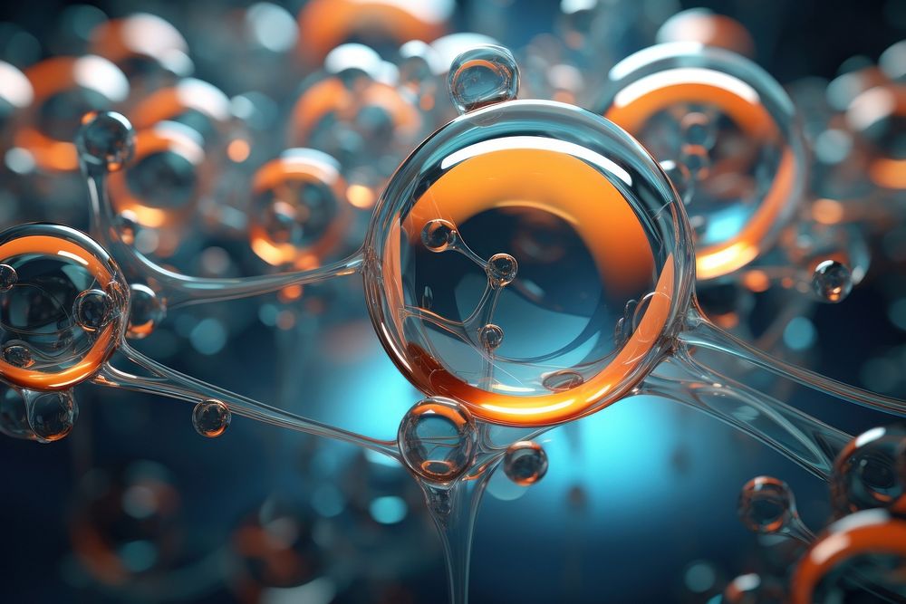 Molecule backgrounds bubble transportation. | Premium Photo ...