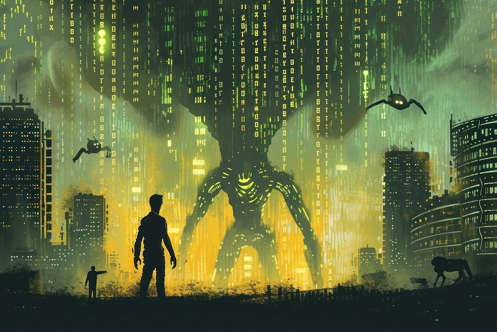 Aliens invader technology city architecture. | Free Photo Illustration ...