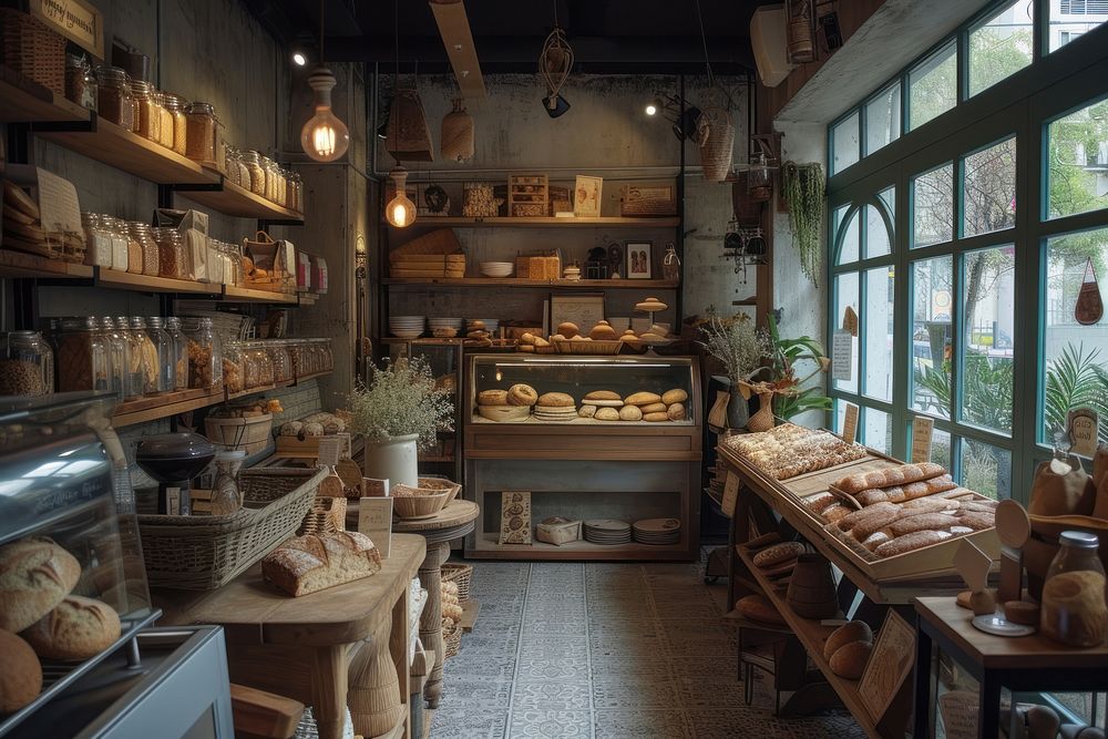 Bakery shop bread food architecture. | Free Photo - rawpixel