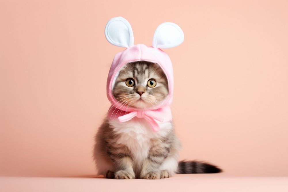 Cat wearing bunny costume portrait | Premium Photo - rawpixel