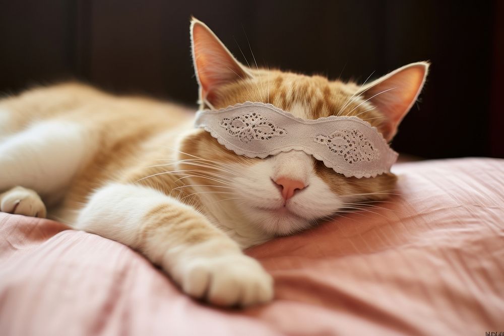 Cute cat sleep bed sleeping | Premium Photo - rawpixel