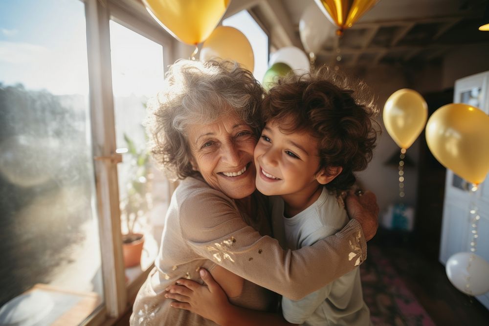 Latino little boy hug her | Free Photo - rawpixel