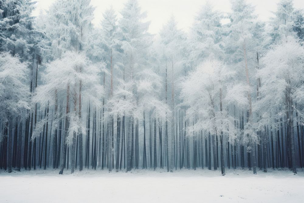 Snow forest treeline landscape backgrounds | Premium Photo - rawpixel