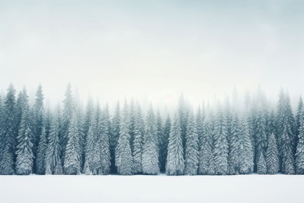 Snow forest treeline landscape backgrounds | Premium Photo - rawpixel
