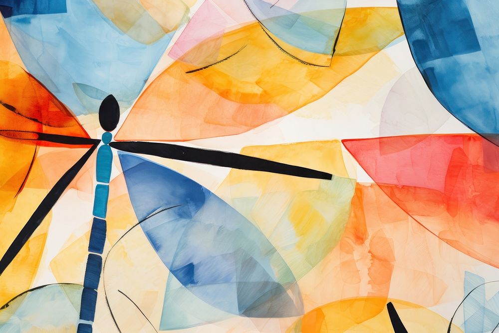 Dragonflies backgrounds abstract line. | Premium Photo Illustration ...