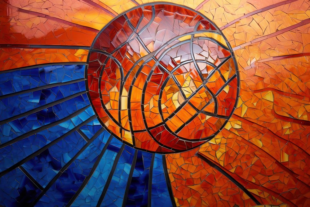Mosaic tiles basketball backgrounds shape | Free Photo - rawpixel