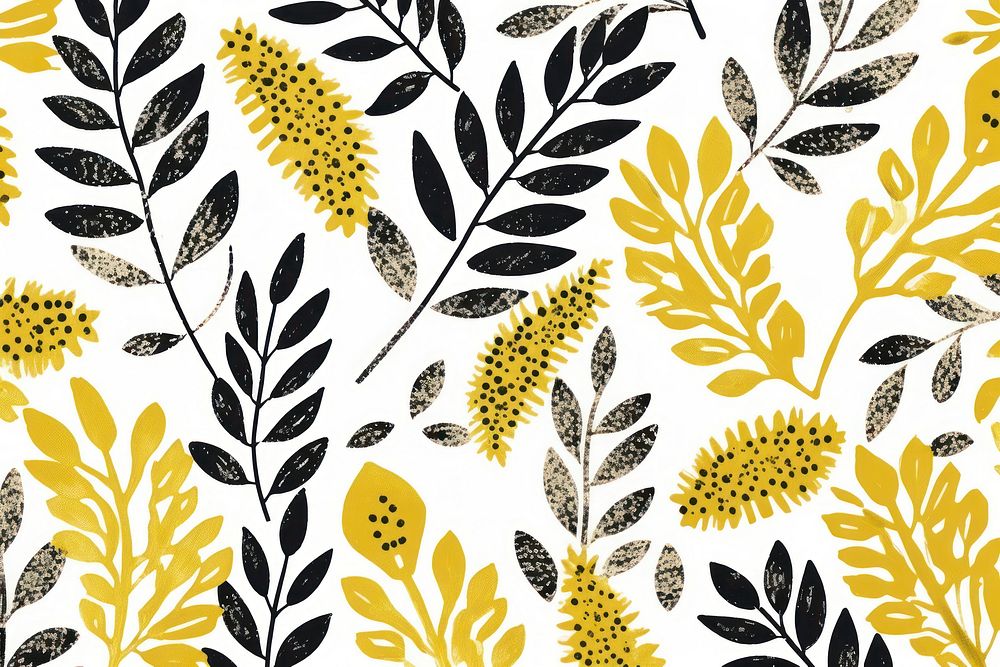 Botanical pattern background backgrounds plant | Premium Photo ...