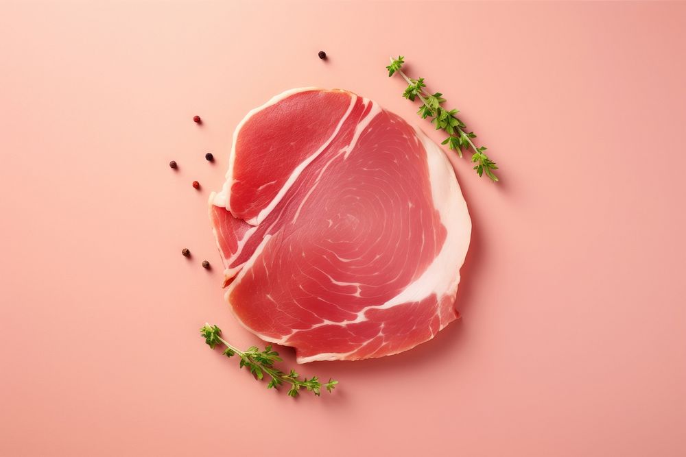 Slice ham meat beef food. | Premium Photo - rawpixel
