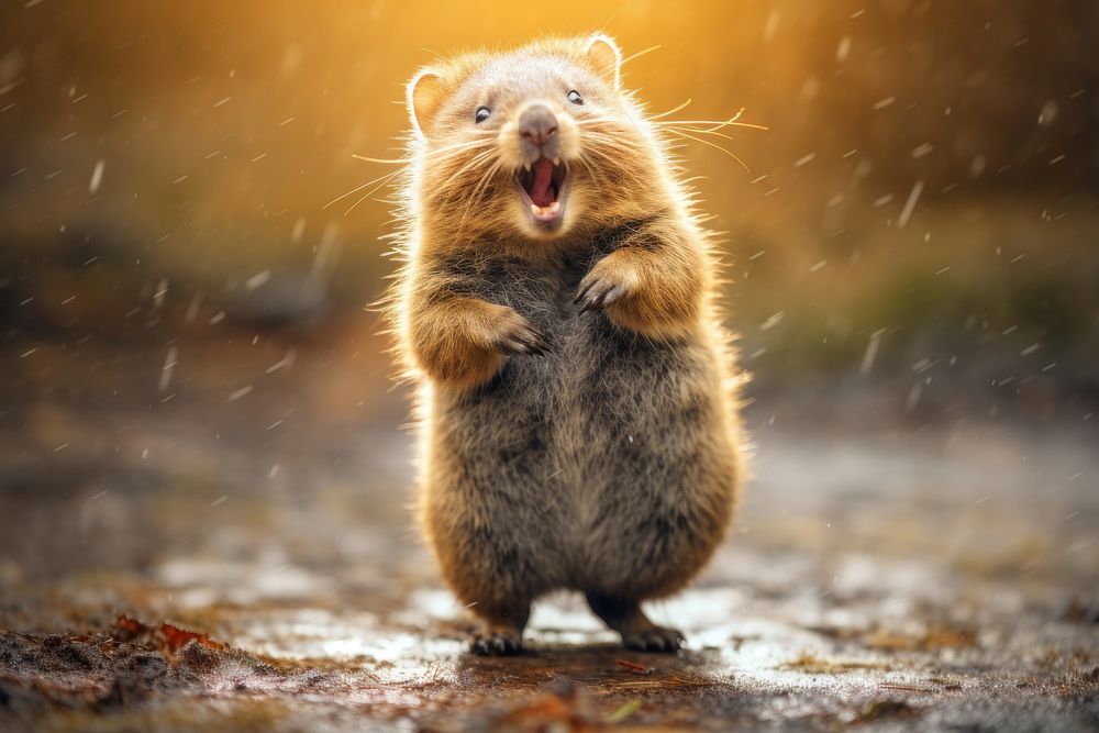 Happy smiling dancing quokka wildlife | Free Photo - rawpixel